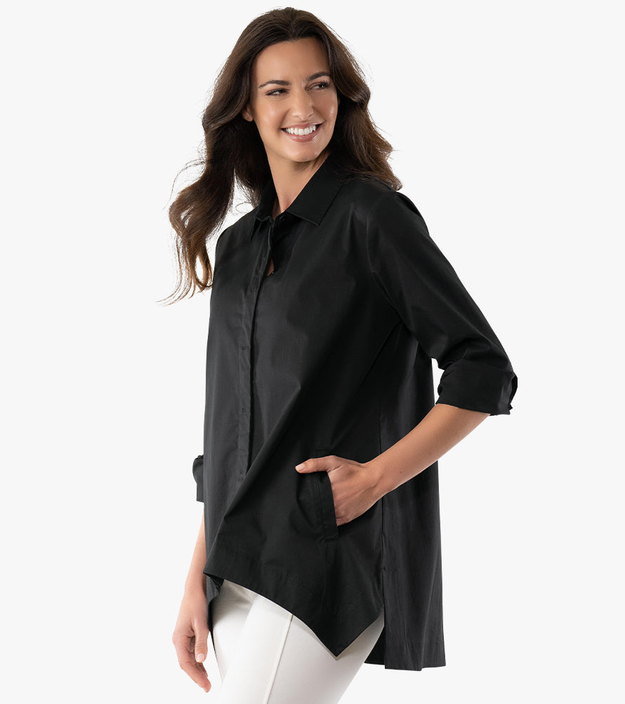 Works Every Time Shirt | Stella Carakasi | Cotton Poplin | Women's Top